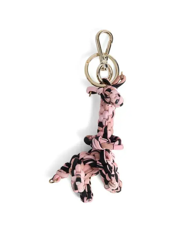 Emilio Pucci Iride Print Lycra Giraffe Bag Charm - Pink