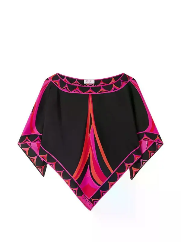 Emilio Pucci Fari Print Kaftan Top