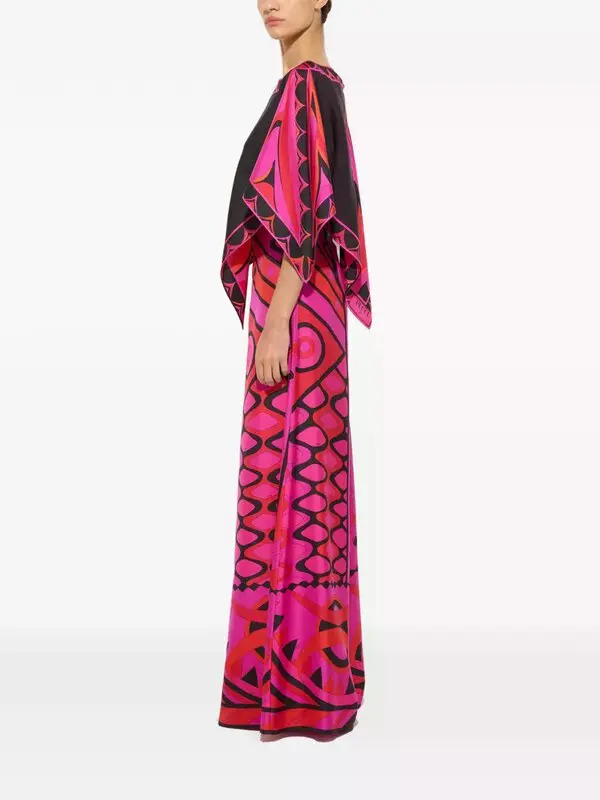 Emilio Pucci Fari Print Kaftan Top