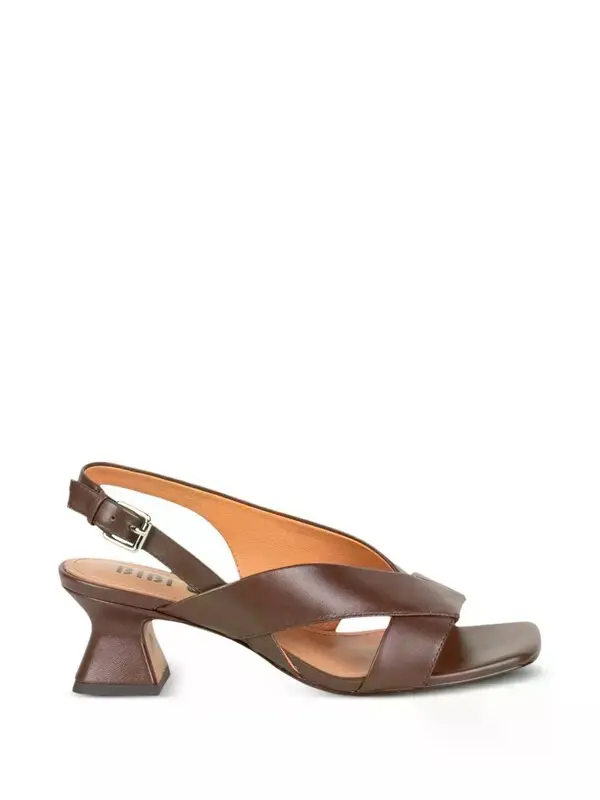 BIBI LOU Zia Crossover-strap Slingback Sandals