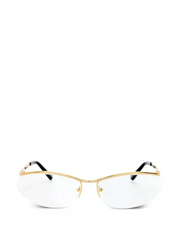 Linda Farrow Cat-eye Frame Eyeglasses - Gold