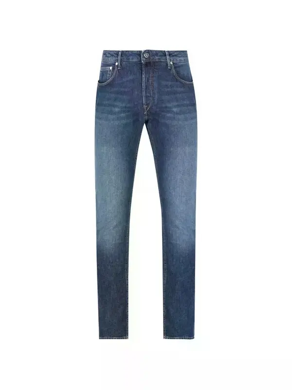 HANDPICKED Ravello Logo-patch Jeans