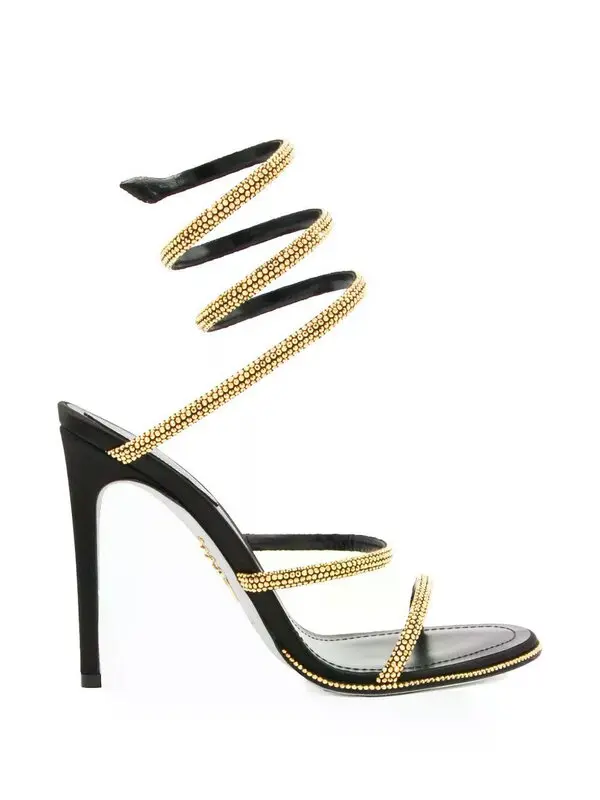 Rene Caovilla Cleo Crystal-embellished Wrap-around Sandals