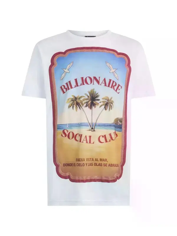 BILLIONAIRE Round-neck Graphic-print T-shirt