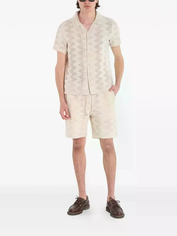 Guess Zigzag Pattern Drawstring Shorts