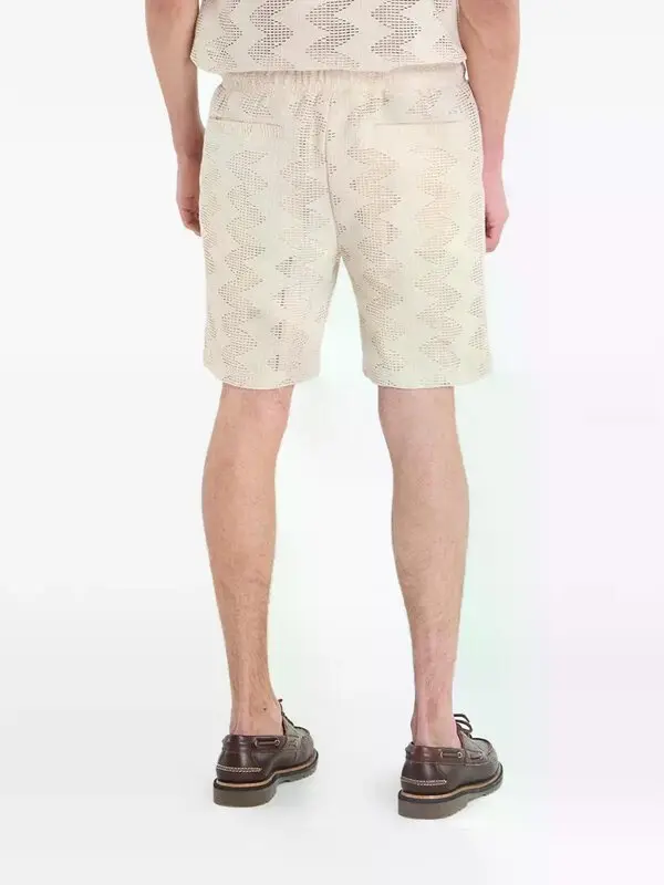 Guess Zigzag Pattern Drawstring Shorts