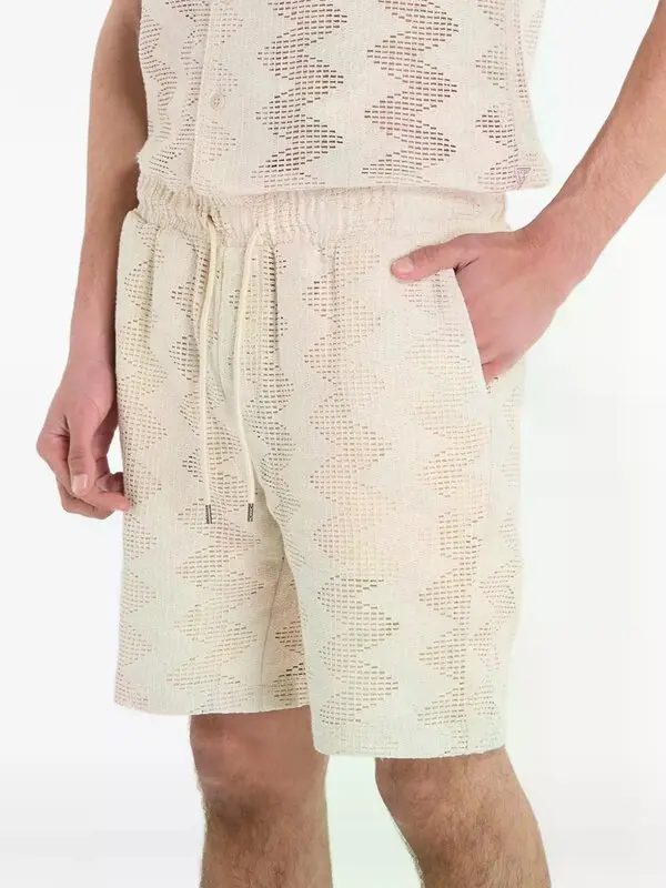 Guess Zigzag Pattern Drawstring Shorts