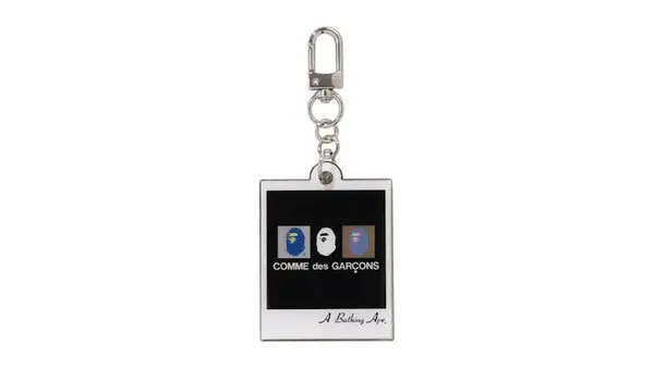 A BATHING APE X Comme Des Garcons Osaka Keychain - White