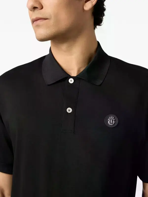 BILLIONAIRE Logo-patch Buttoned Polo Shirt