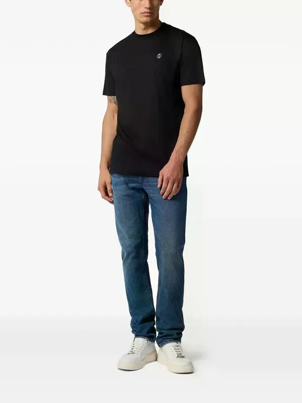BILLIONAIRE Round-neck Logo-patch T-shirt