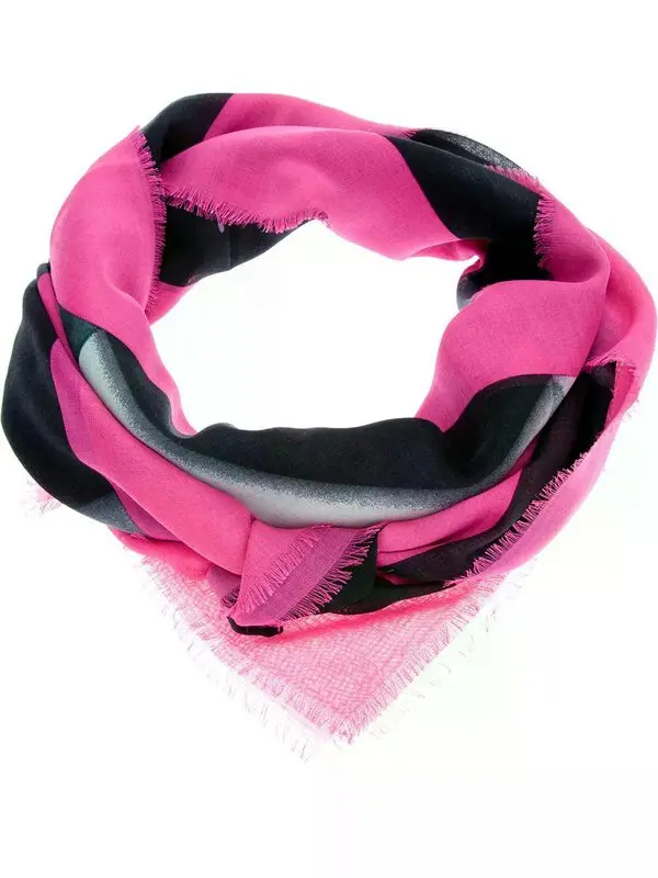 Balenciaga Printed Scarf - Pink