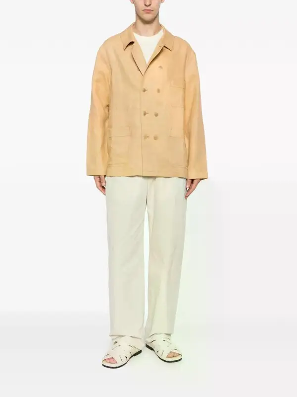 FORTELA Double-breasted Linen Jacket
