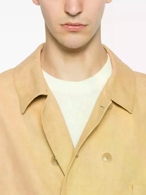 FORTELA Double-breasted Linen Jacket