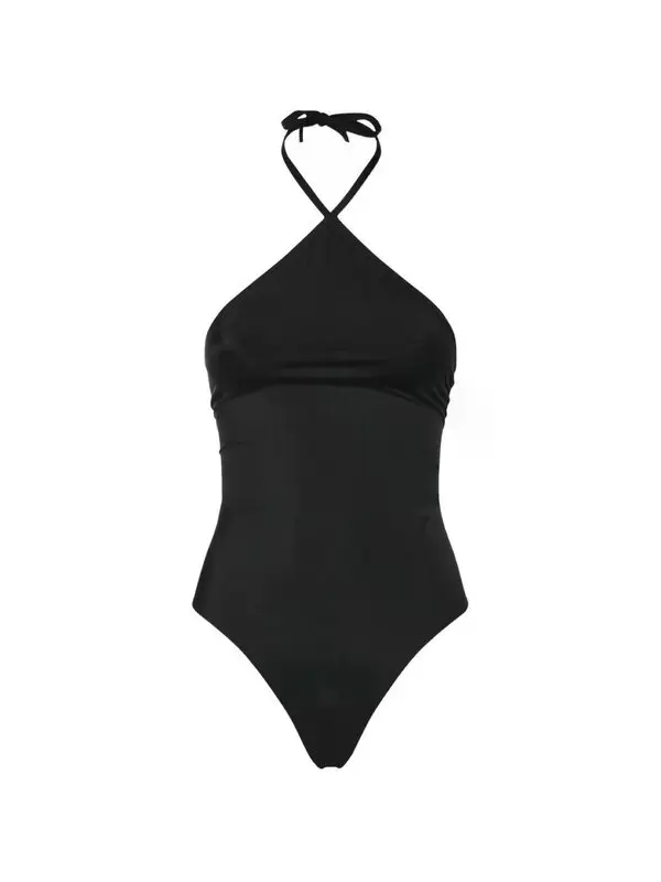 Jacquemus Halterneck Cutout Swimsuit - Black