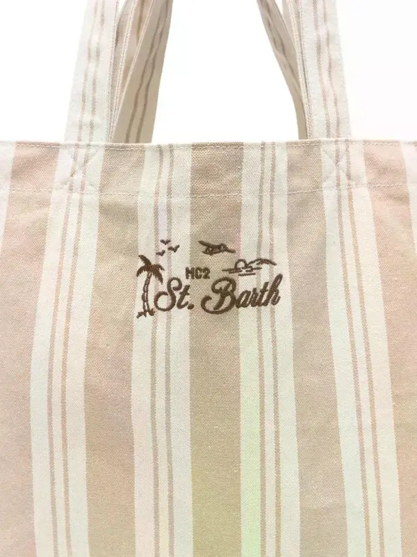 MC2 SAINT BARTH Embroidered Tote Bag - Brown