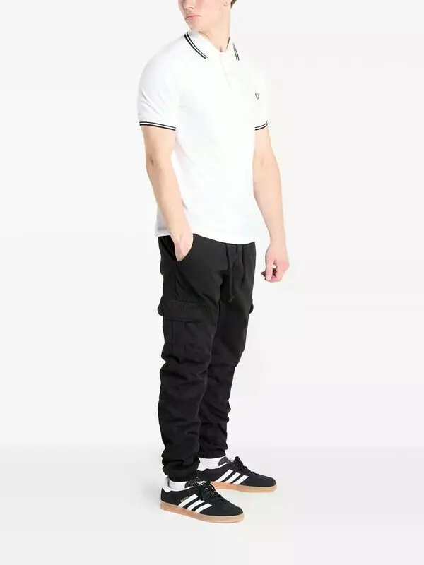 URBAN CLASSICS Elasticated-cuff Buttoned Trousers