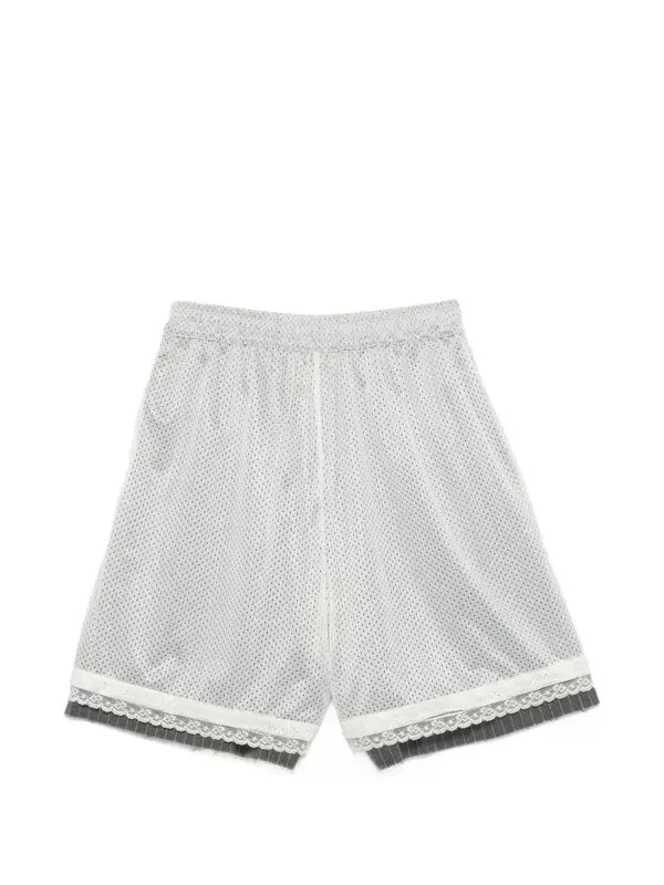 AVAVAV Mesh Pinstripe Shorts - White