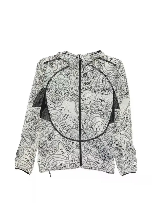 Asics Patterned Hooded Windbreaker