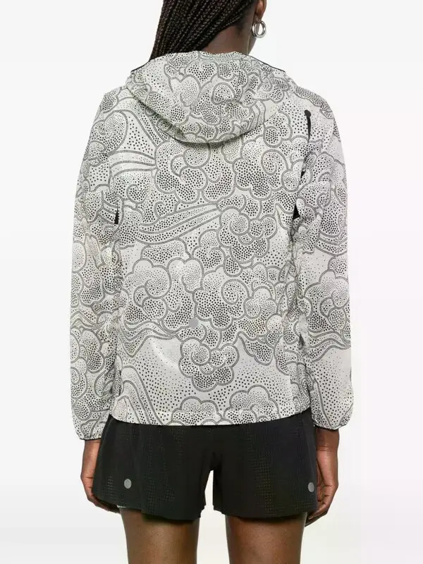 Asics Patterned Hooded Windbreaker