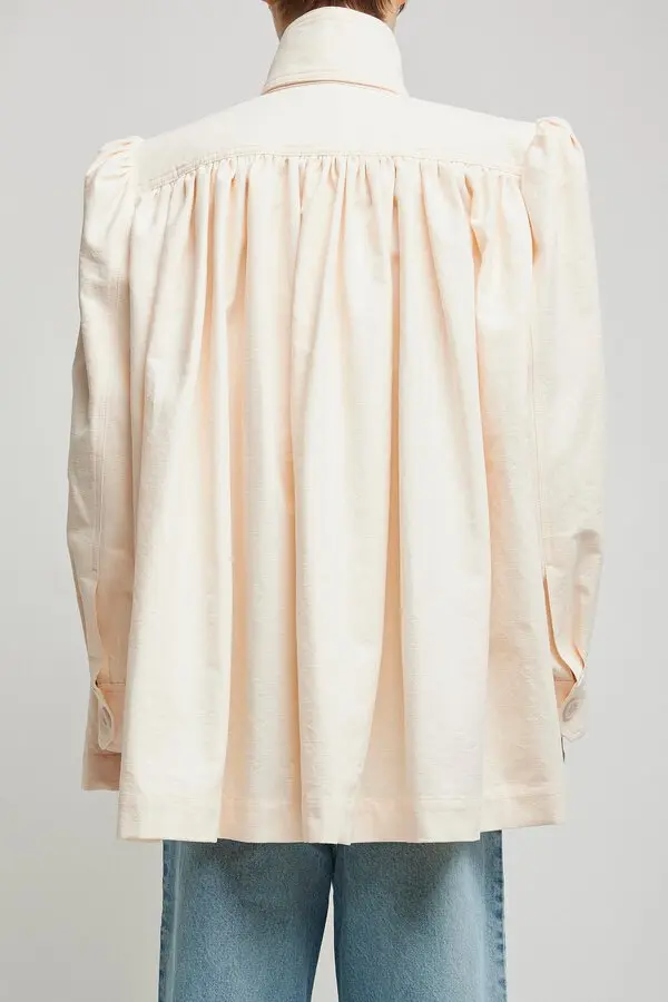 Chloé Gathered High-neck Jacket