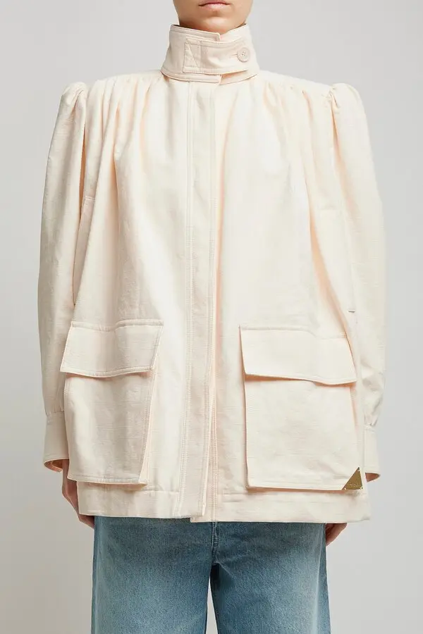 Chloé Gathered High-neck Jacket