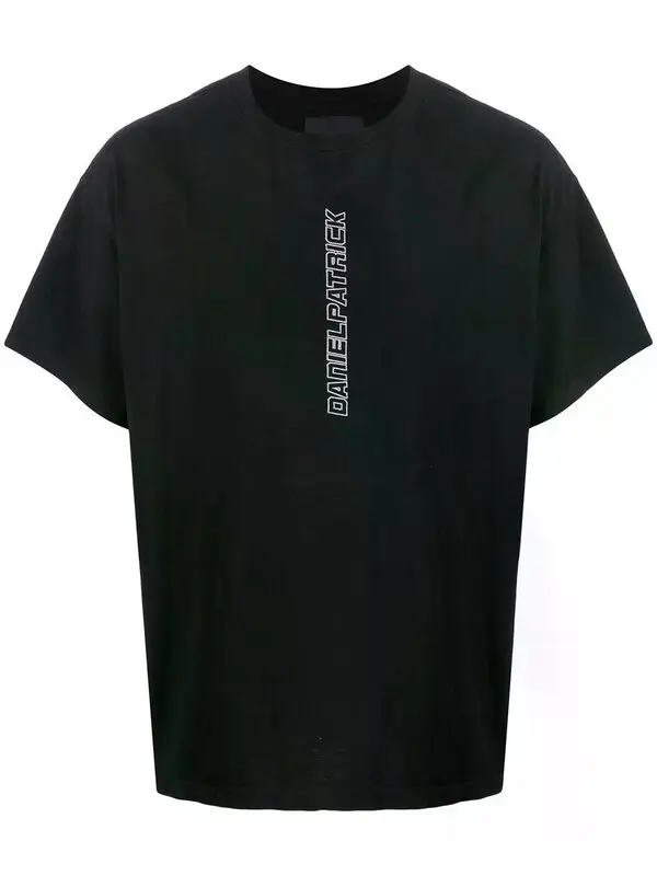 DANIEL PATRICK Logo Detail T-shirt - Black