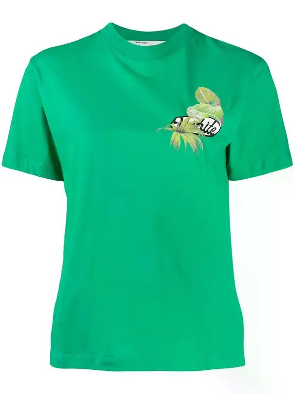 Off-White Tropical Logo Print T-shirt