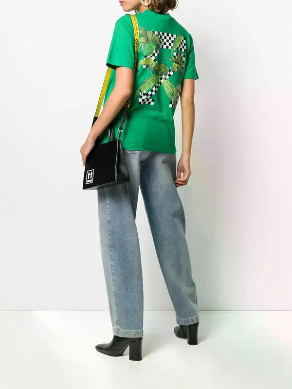 Off-White Tropical Logo Print T-shirt