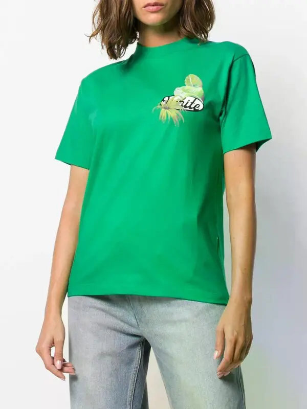 Off-White Tropical Logo Print T-shirt