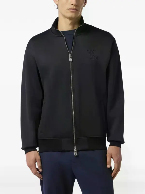 BILLIONAIRE Embroidered Zip-up Sweatshirt