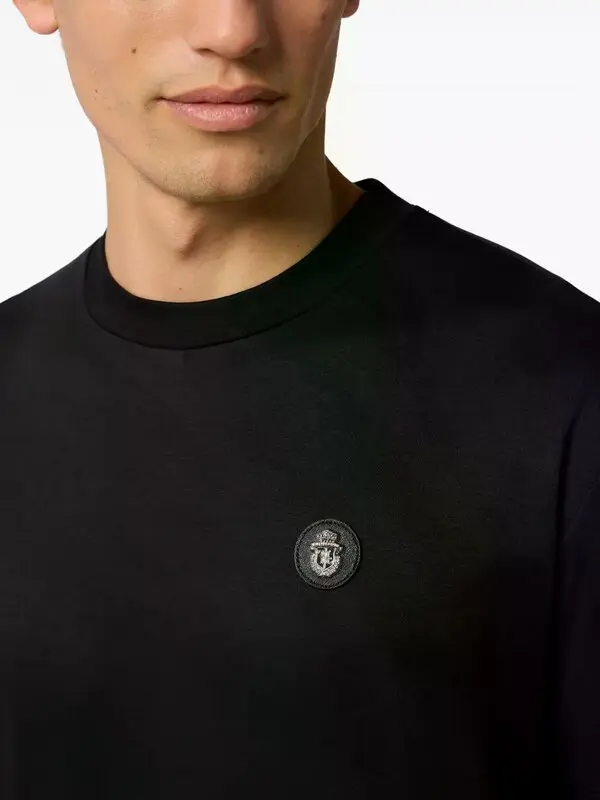 BILLIONAIRE Round-neck Logo-patch T-shirt