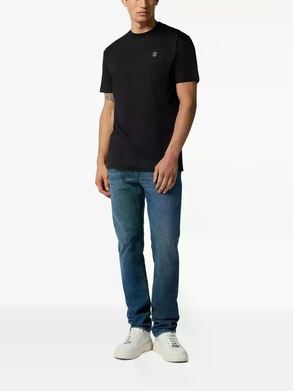 BILLIONAIRE Round-neck Logo-patch T-shirt