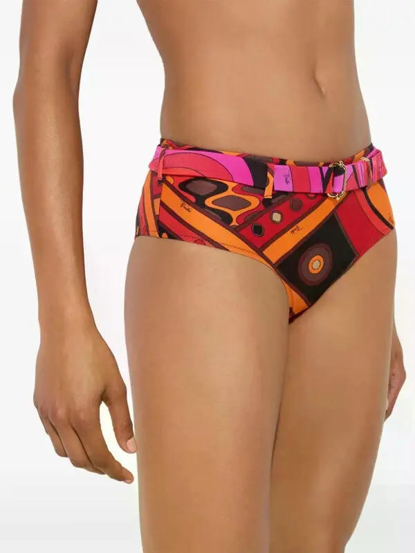Emilio Pucci Vivara Print Halterneck Bikini Top
