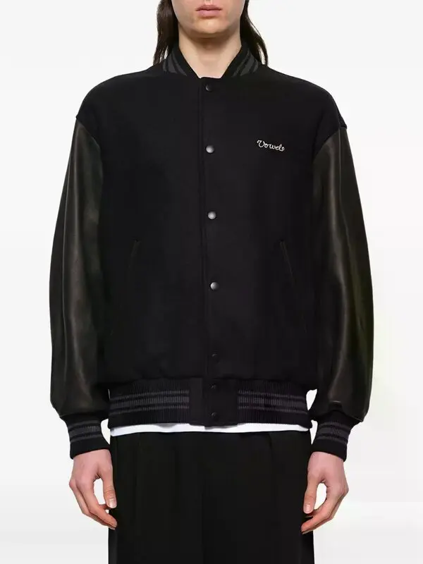VOWELS Logo-embroidered Wool Varsity Jacket