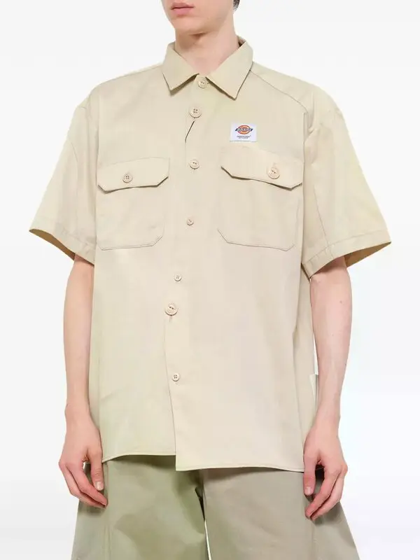 Undercover Asymmetric Curved-closure Shirt
