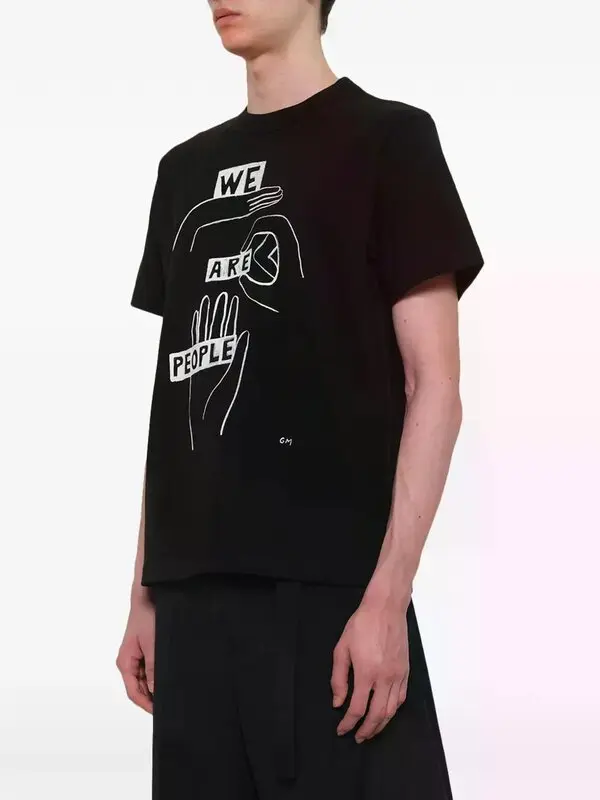 Sacai X Geoff Mcfetridge Graphic-print T-shirt