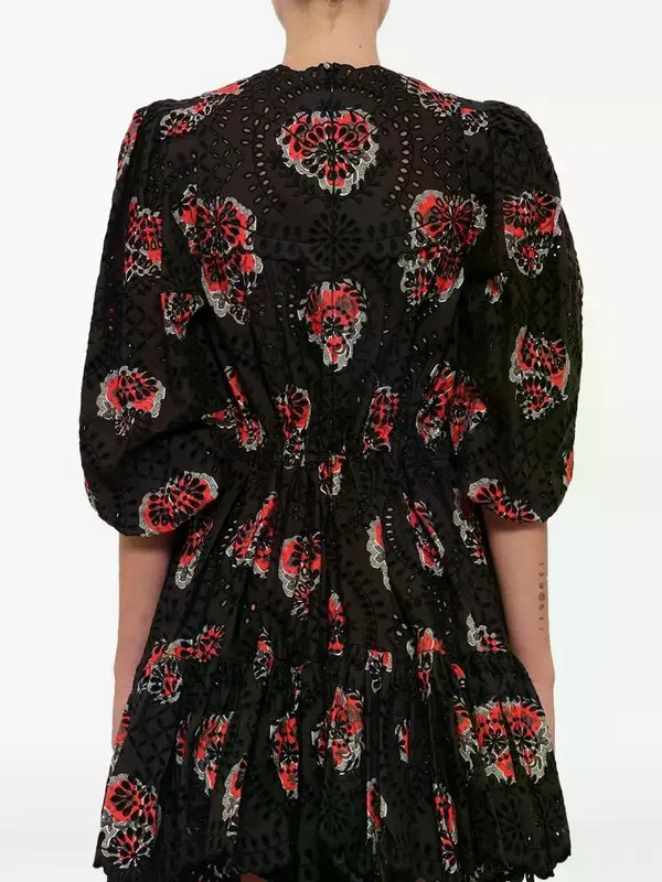 Alexander McQueen Broderie Anglaise Printed Dress