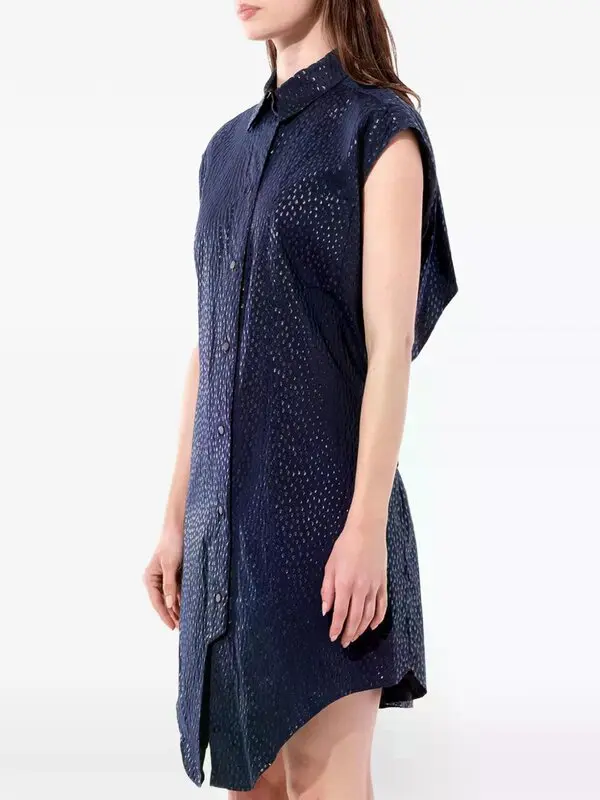 Balenciaga Perforated Detail Sleeveless Dress