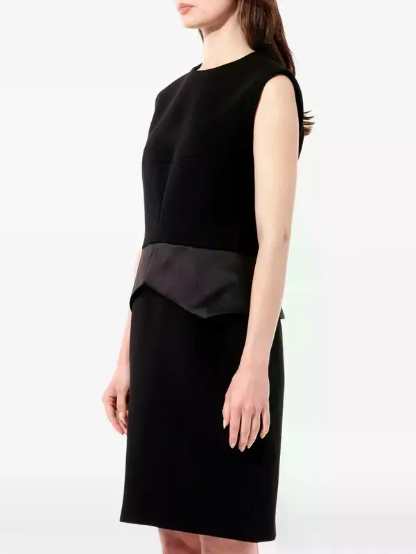 Balenciaga Sleeveless Peplum Waist Dress