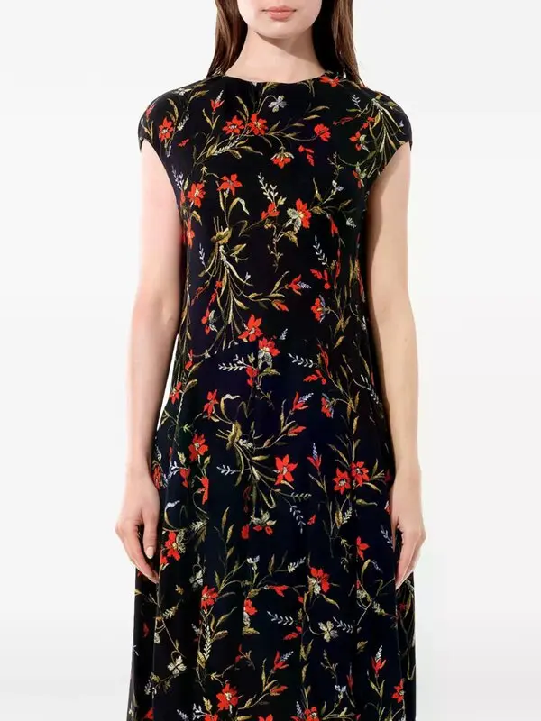 Balenciaga Floral Asymmetric Dress