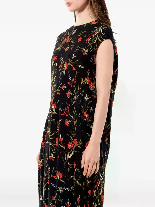 Balenciaga Floral Asymmetric Dress