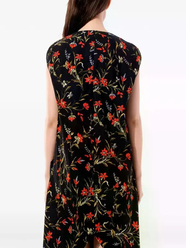 Balenciaga Floral Asymmetric Dress
