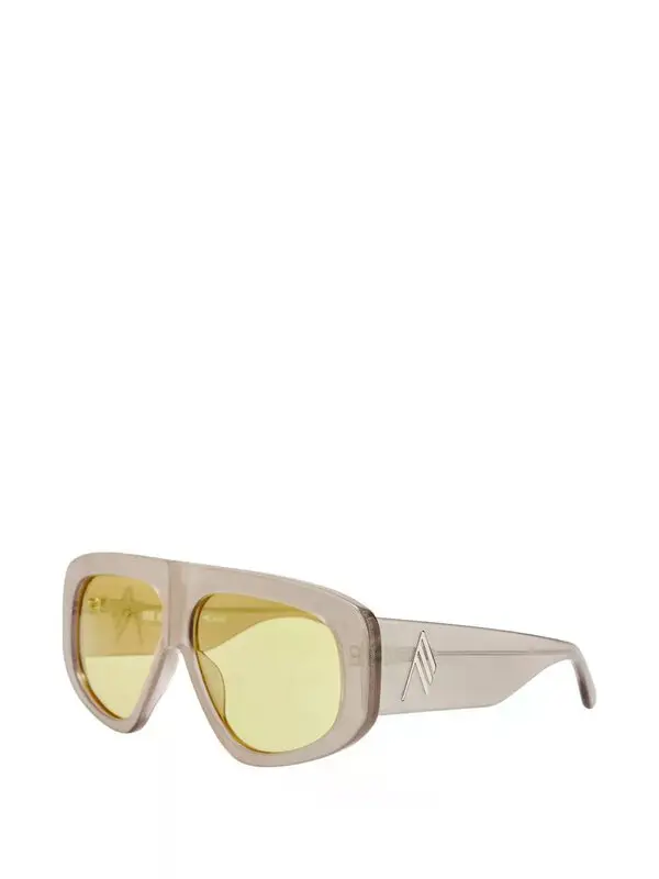Linda Farrow Geometric Frame Sunglasses