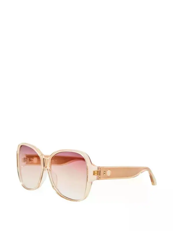 Linda Farrow Oversized Geometric Sunglasses