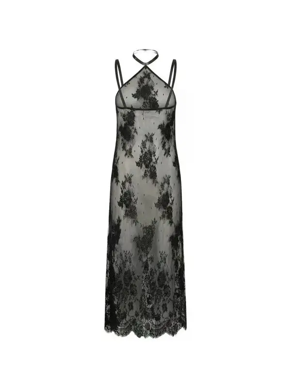 ALMAZ High Noon Floral-lace Midi Dress