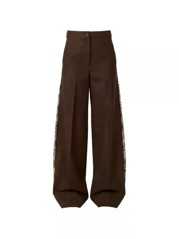ALMAZ Canyon Lace-panelled Trousers