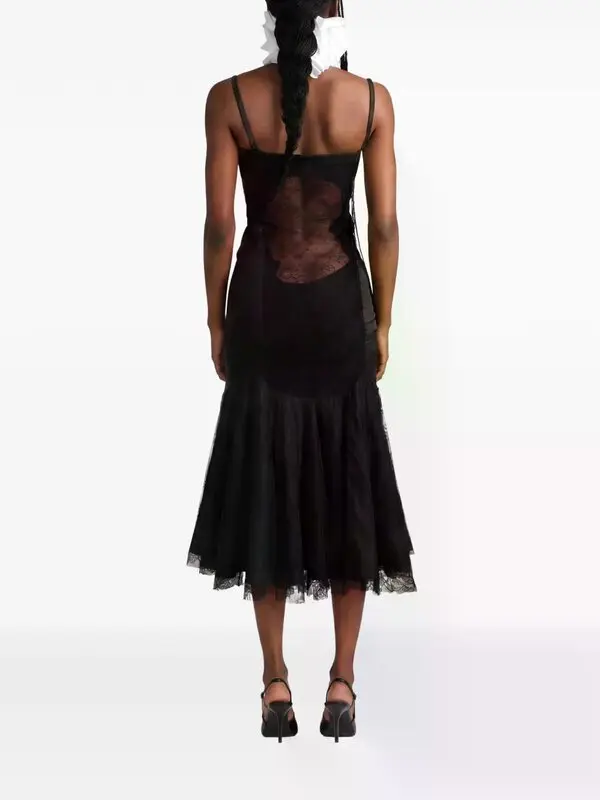 ALMAZ Rogue Lace-panelled Dress