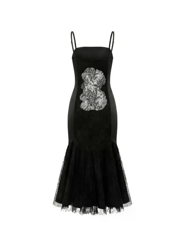 ALMAZ Rogue Lace-panelled Dress