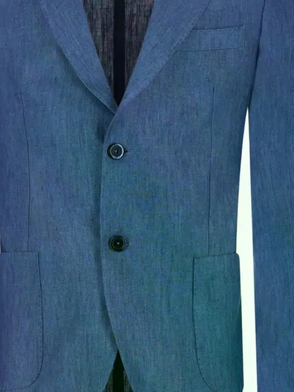 120% Lino Single-breasted Linen Blazer