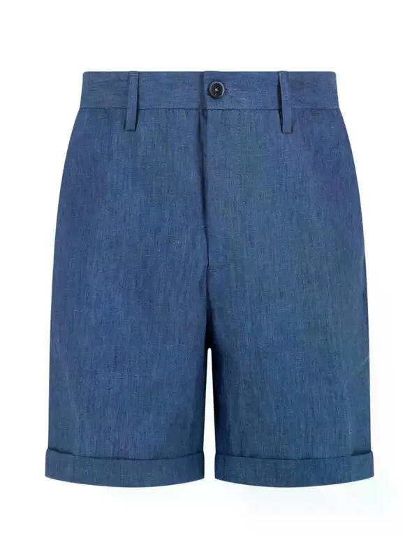 120% Lino Linen Turn-up Shorts